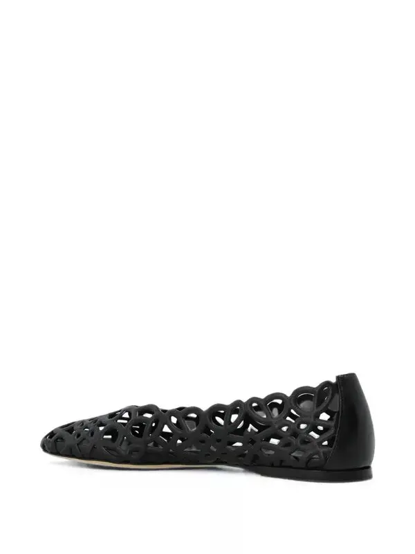 Loewe Petal Anagram Cut-out Ballet Flats