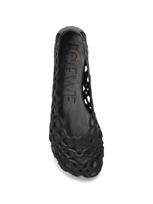 Loewe Petal Anagram Cut-out Ballet Flats