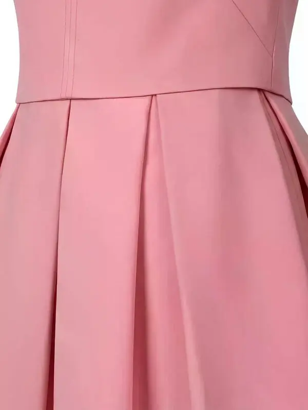 Valentino Garavani Halterneck Bow Detail Pleated Dress