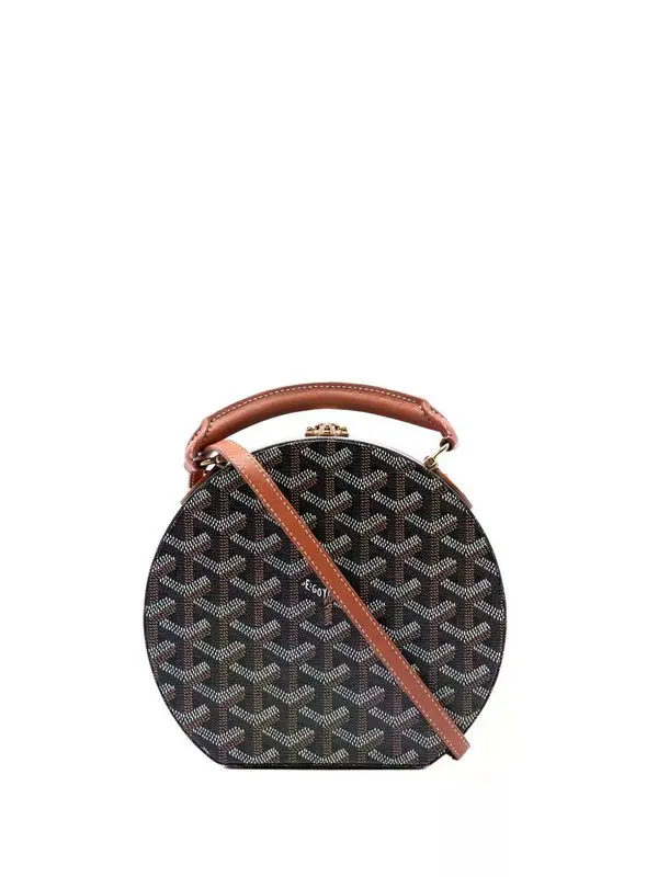 Goyard 2019-2026 Goyardine Alto Hatbox Trunk Bag Satchel - Brown