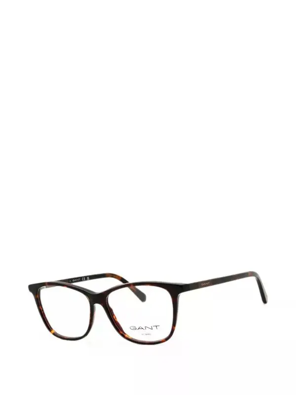 Gant Tortoiseshell-effect Rectangle-frame Glasses