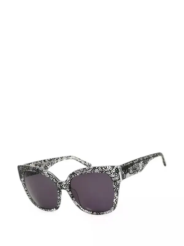 Bebe Lace-print Square-frame Sunglasses