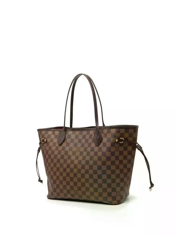 LOUIS VUITTON Damier Ebene Neverfull Mm Tote Bag - Brown