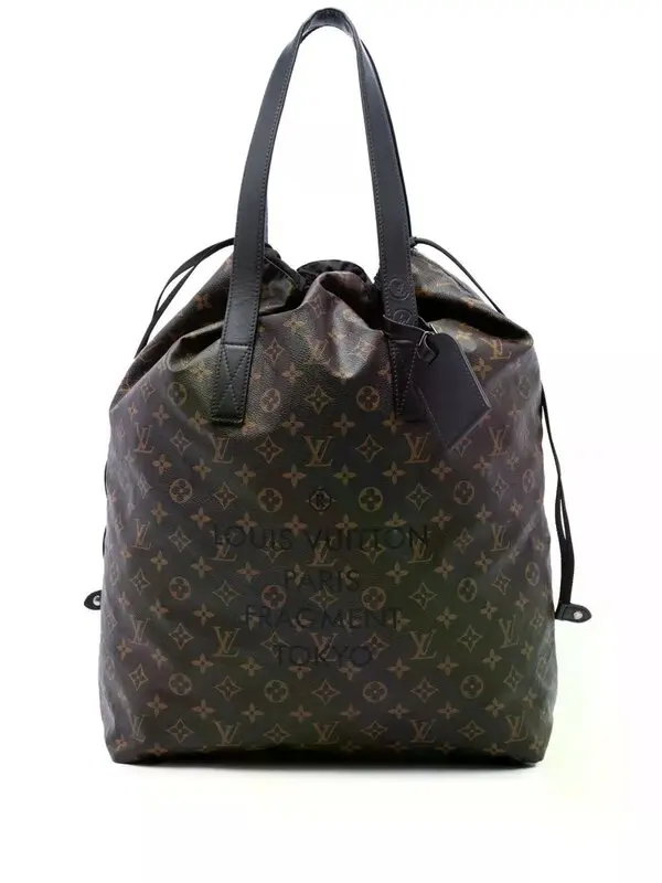 LOUIS VUITTON Fragment Monogram Macassar Cabas Light Tote Bag