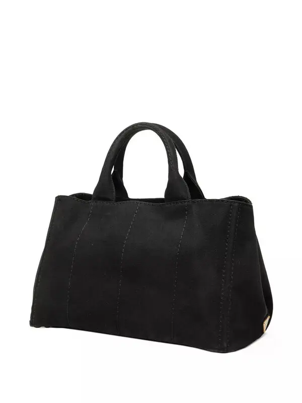 Prada 2013-2026 Canvas Canapa Logo Tote Satchel