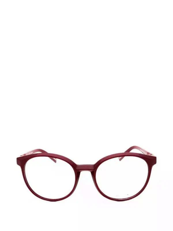 POLICE Round Frame Eyeglasses - Red