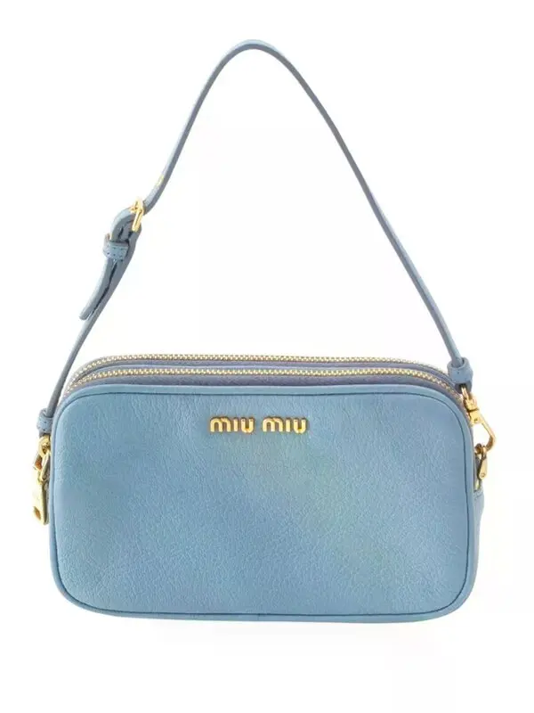 Miu Miu Madras Double Zip Pochette Handbag