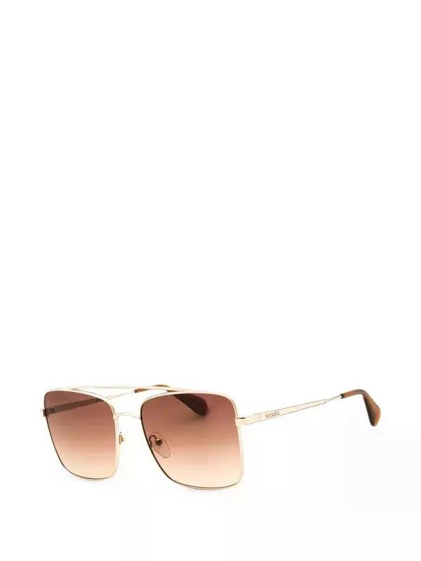 MAX&CO. Square-frame Double-bridge Sunglasses - Gold