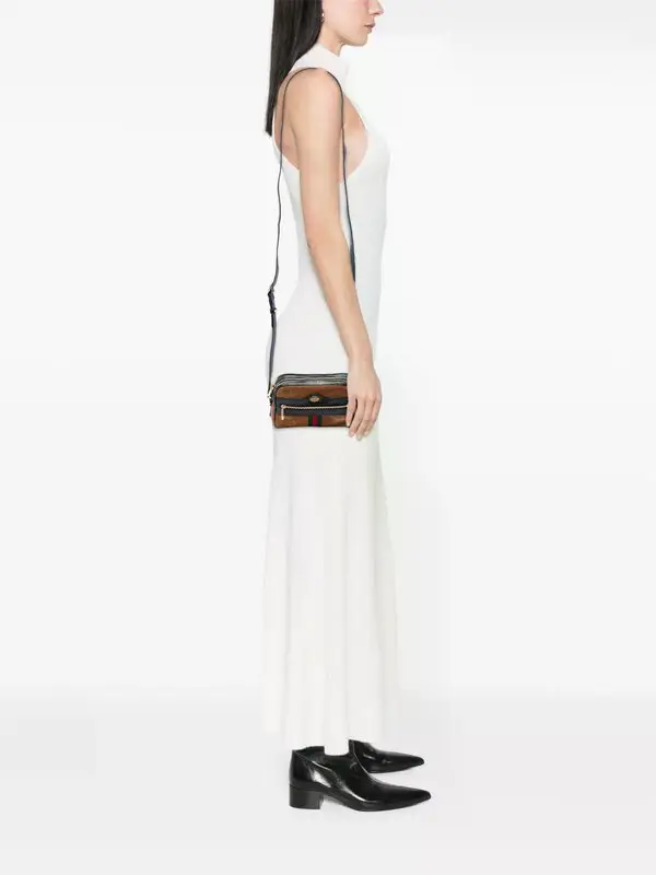 Gucci 2016-2026 Mini Suede Web Ophidia Crossbody Bag
