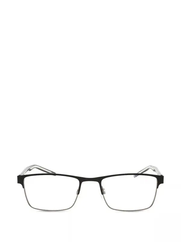 Tommy Hilfiger Rectangle Full Rim Eyeglasses - Black