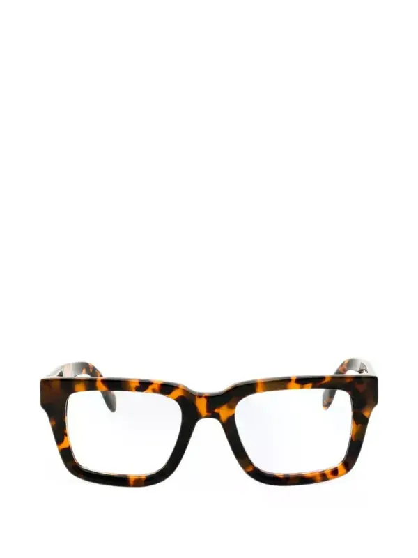 Palm Angels Style 19 Rectangle-frame Glasses - Brown