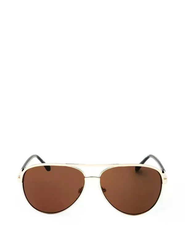 DRAPER JAMES Double-bridge Pilot-frame Sunglasses