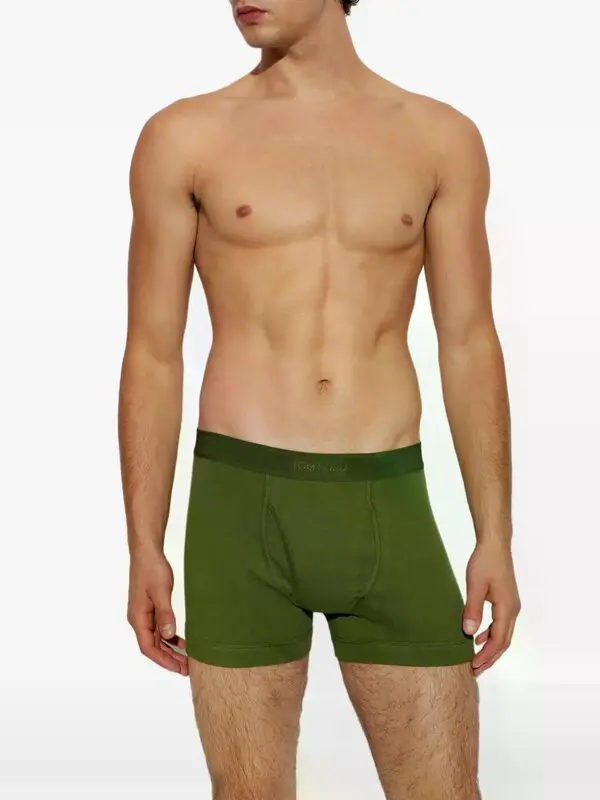 TOM FORD Logo-waistband Boxers - Green