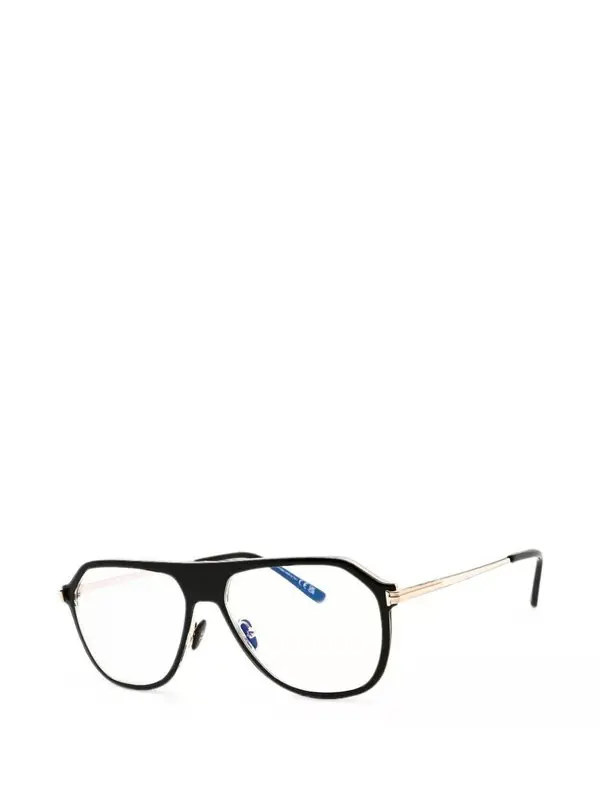 TOM FORD Geometric Frame Eyeglasses - Black