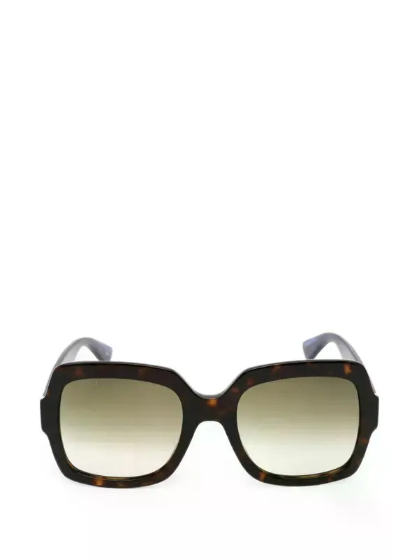 Gucci Tortoiseshell-effect Square-frame Sunglasses - Brown