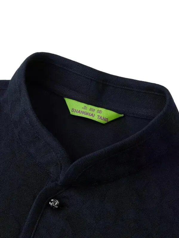 Shanghai Tang Fortune Mandarin-collar Polo Shirt