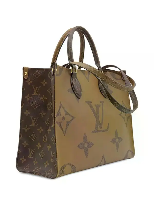 LOUIS VUITTON 2019 Monogram Reverse Giant Onthego Mm Satchel