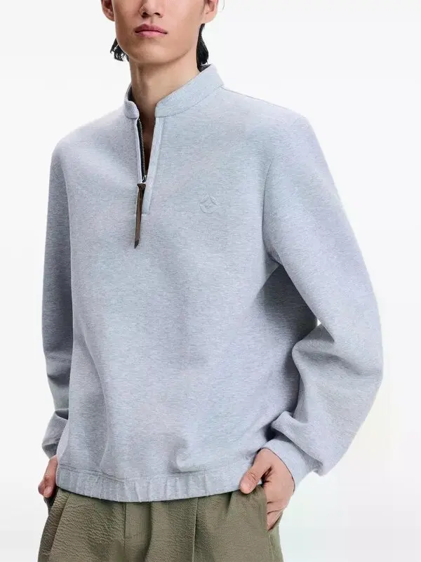 Shanghai Tang Half-zip Sweatshirt