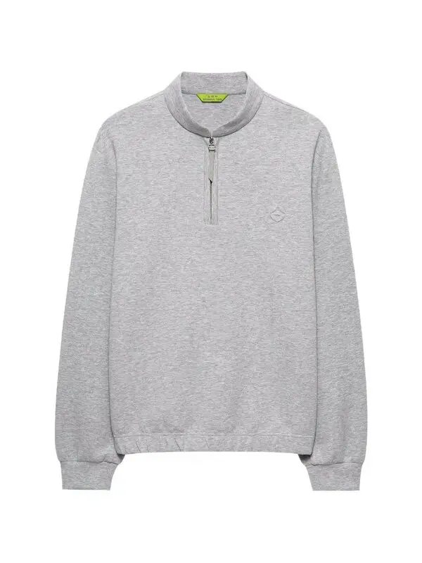 Shanghai Tang Half-zip Sweatshirt - Grey