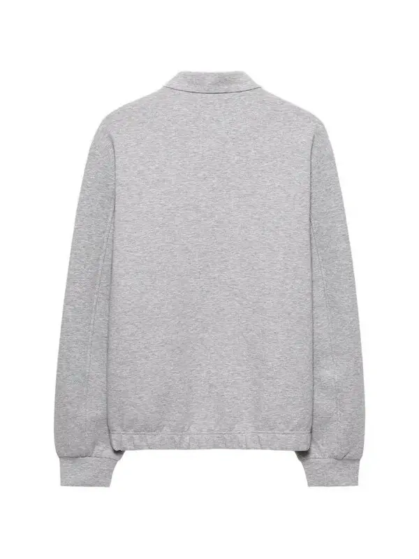 Shanghai Tang Half-zip Sweatshirt - Grey