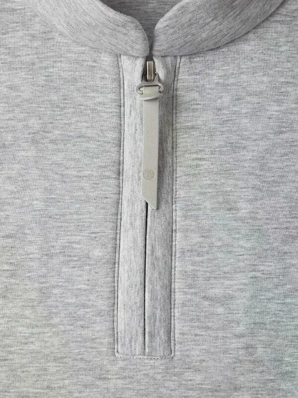 Shanghai Tang Half-zip Sweatshirt - Grey