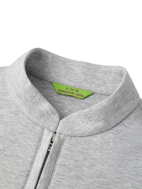 Shanghai Tang Half-zip Sweatshirt - Grey