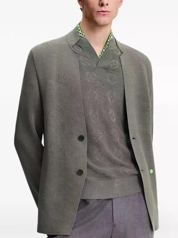 Shanghai Tang Silk Knitted Blazer