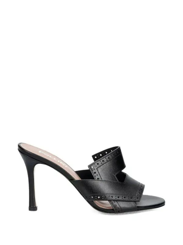 POLLINI Leather Brogue Sandals