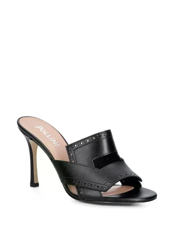 POLLINI Leather Brogue Sandals