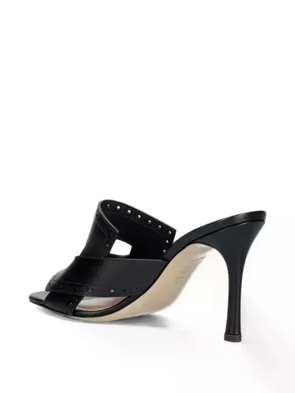 POLLINI Leather Brogue Sandals