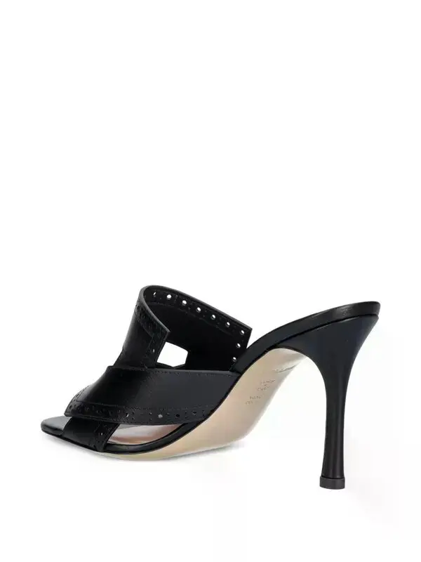 POLLINI Leather Brogue Sandals