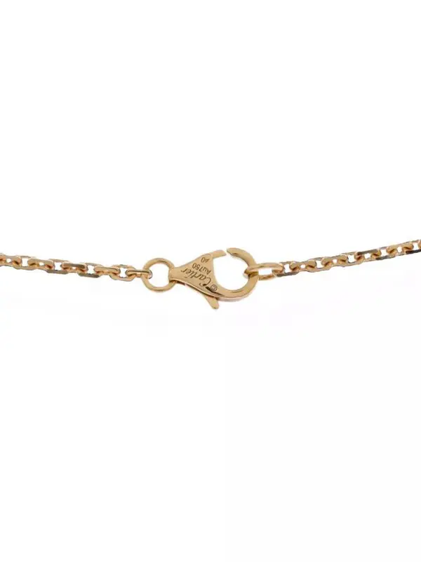 Cartier 18k Yellow Diamond Love Interlocking Necklace