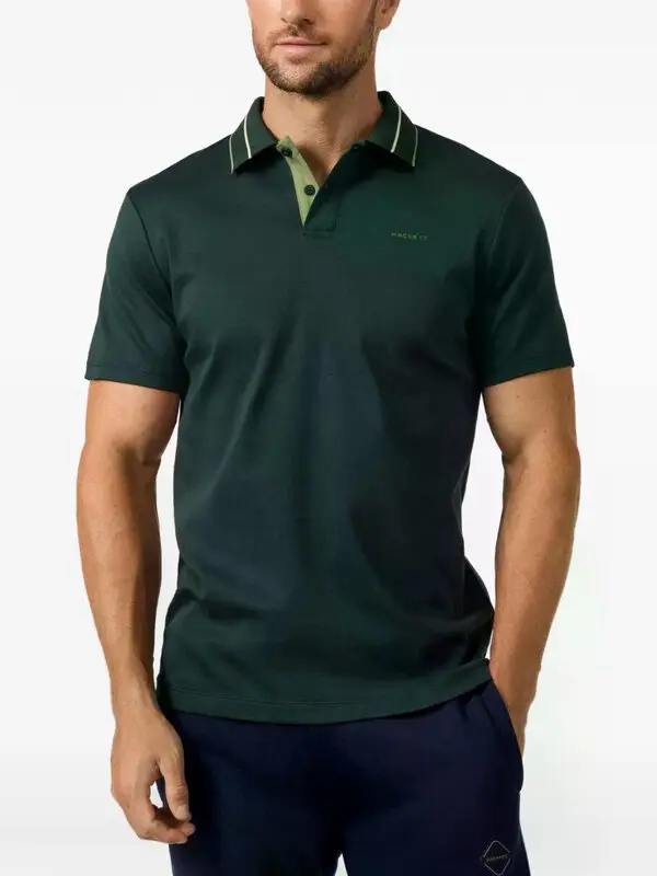 HACKETT LONDON Tipped Cotton Polo Shirt