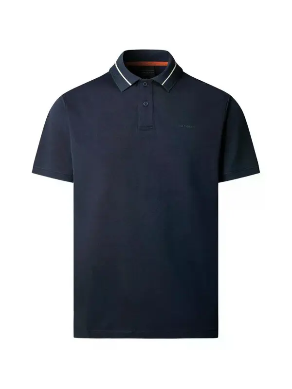 HACKETT LONDON Short-sleeve Cotton Polo Shirt - Blue