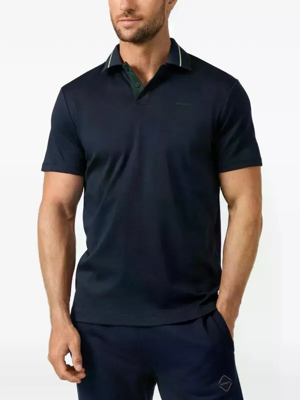 HACKETT LONDON Short-sleeve Cotton Polo Shirt