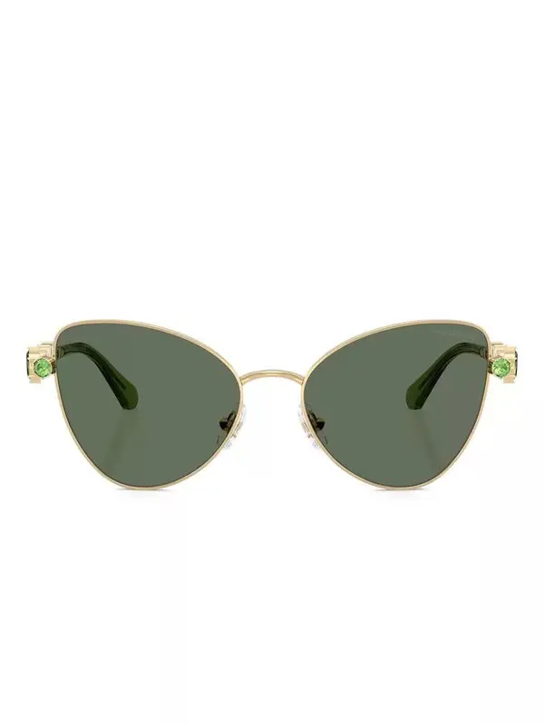 SWAROVSKI Crystal-embellished Cat-eye Sunglasses - Gold