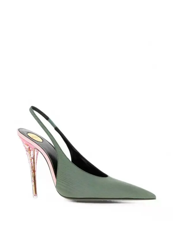Saint Laurent Loredana Bella Pumps - Green