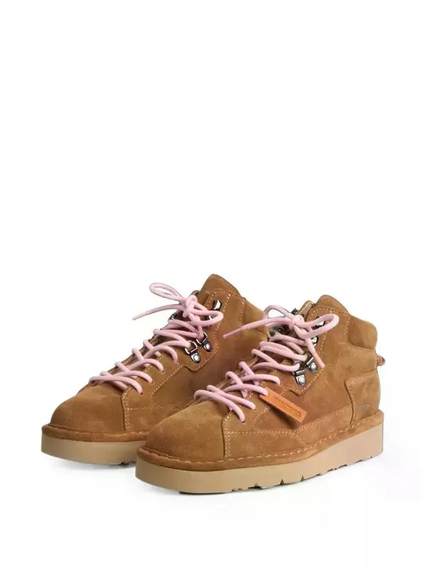 PANCHIC Lace-up Suede High Top Sneakers - Brown
