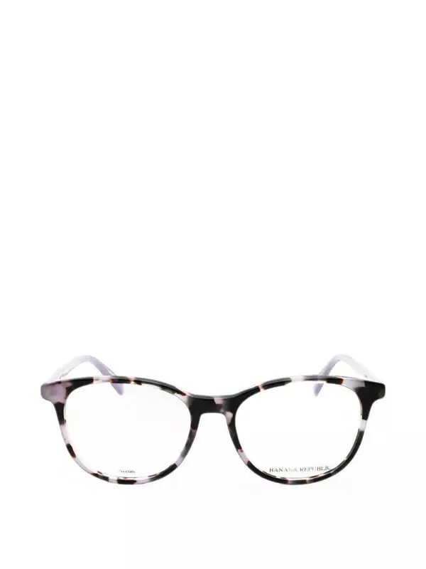 Banana Republic Tortoiseshell-effect Round-frame Glasses - Purple
