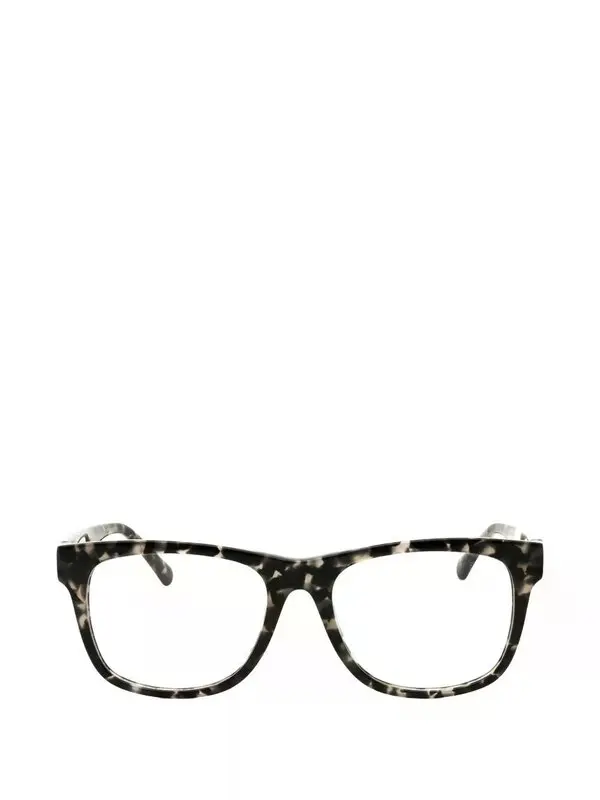 Gant Tortoiseshell-effect Rectangle Frame Eyeglasses - Black