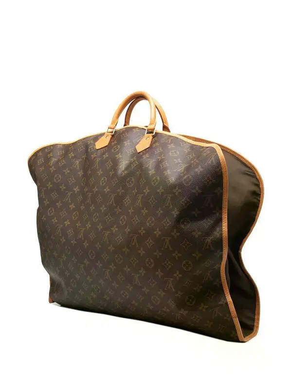 LOUIS VUITTON 1993 Monogram Housse Porte Habits Garment Cover Travel Bag - Brown