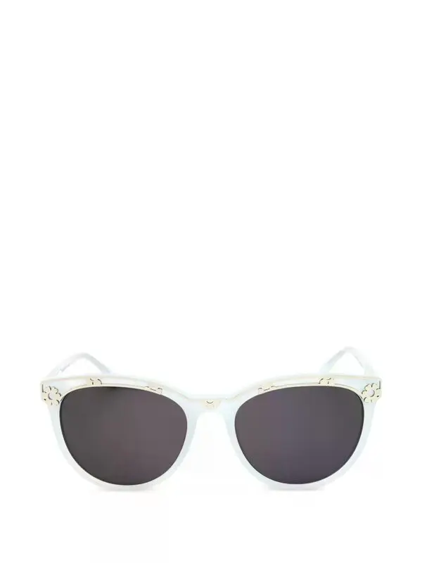 DRAPER JAMES Flower Detail Round Frame Sunglasses - Blue