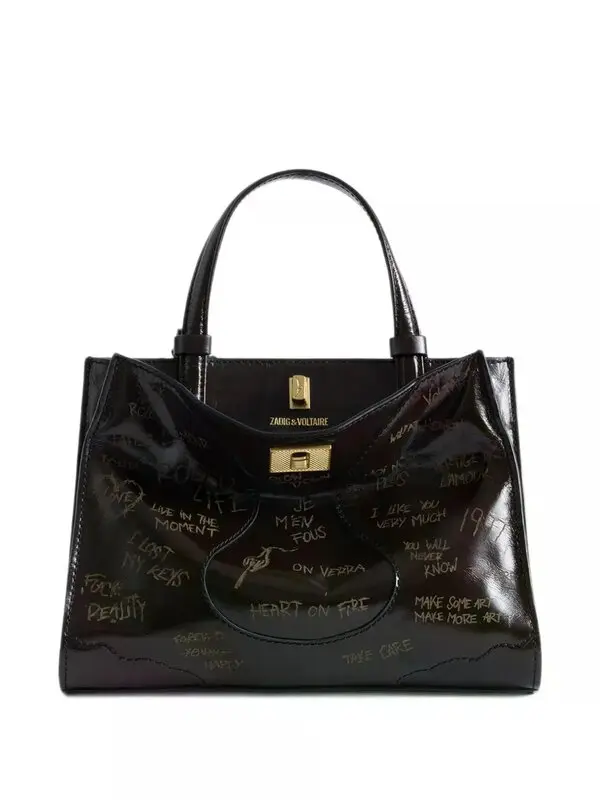 Zadig&Voltaire Jack Nano Patent Leather Tote Bag
