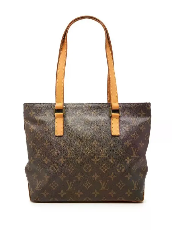 LOUIS VUITTON 2001 Monogram Cabas Piano Tote Bag - Brown