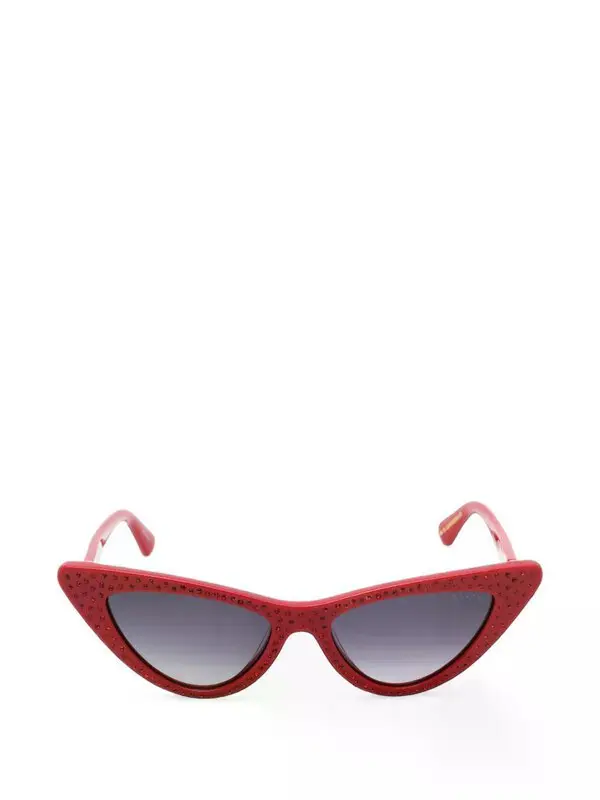 Guess Crystal-embellished Cat-eye Sunglasses - Red