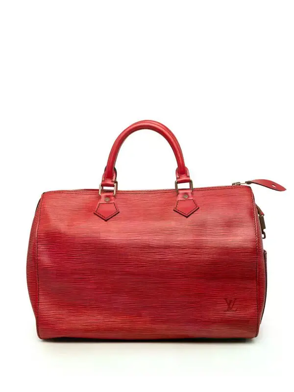 LOUIS VUITTON 1992 Epi Speedy 35 Boston Bag - Red