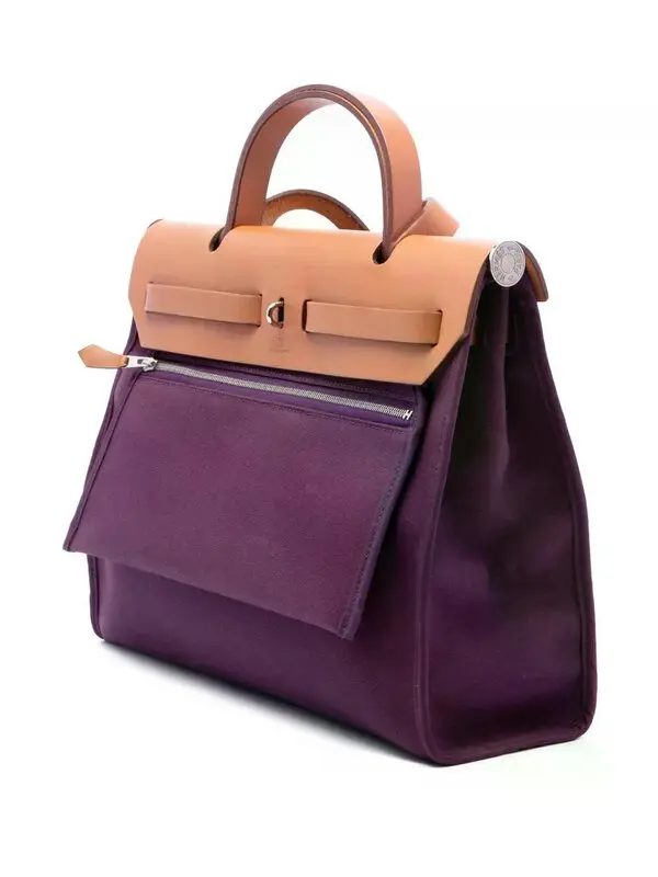 Hermès Toile Verso Herbag Zip 31 Satchel