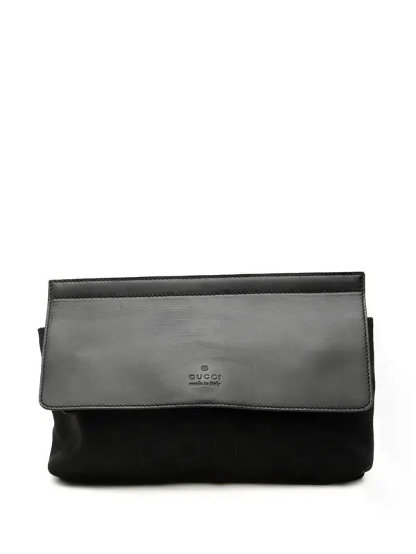 Gucci 2000-2015 Gg Canvas And Leather Web Belt Bag