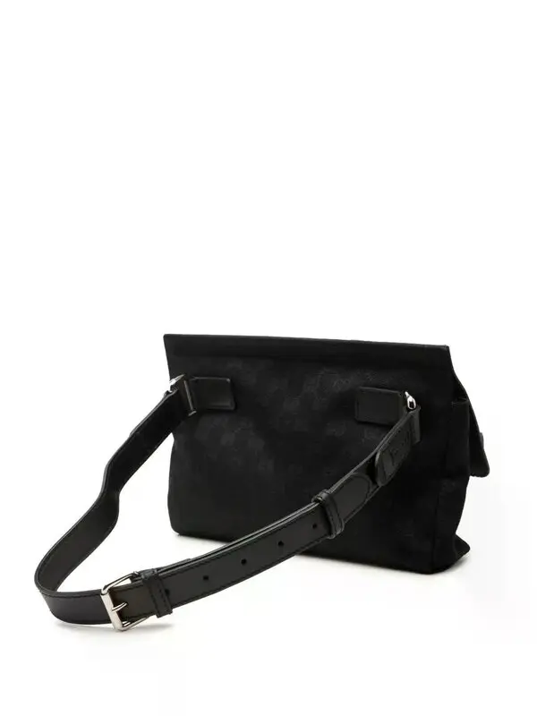 Gucci 2000-2015 Gg Canvas And Leather Web Belt Bag