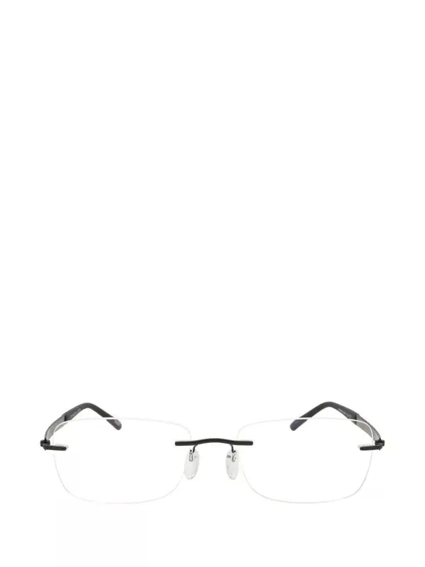 SILHOUETTE Titan Impressions Rimless Eyeglasses - Black